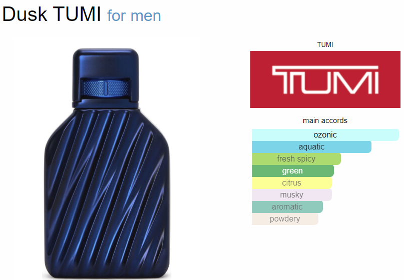 TUMI Dusk – FragranceKnowledgeSamples